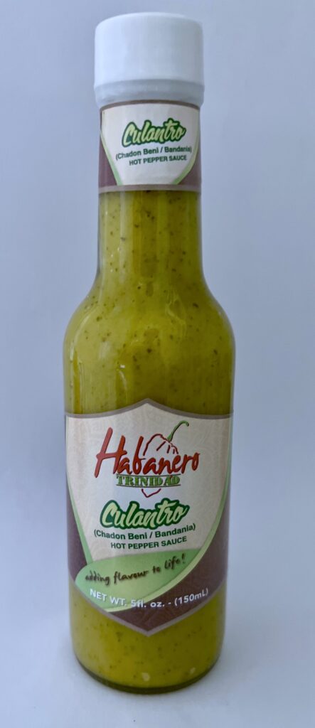Habanero Trinidad Culantro (Chadon Beni/Bandanya) Pepper Sauce ...